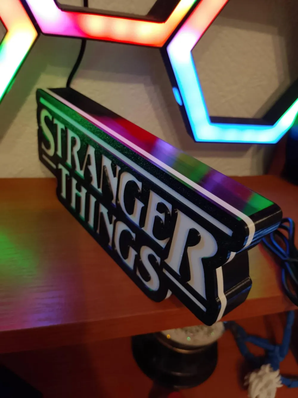 STRANGER THINGS – RGB LED Light Sign | Wall& Decor - Free 3D Print ...