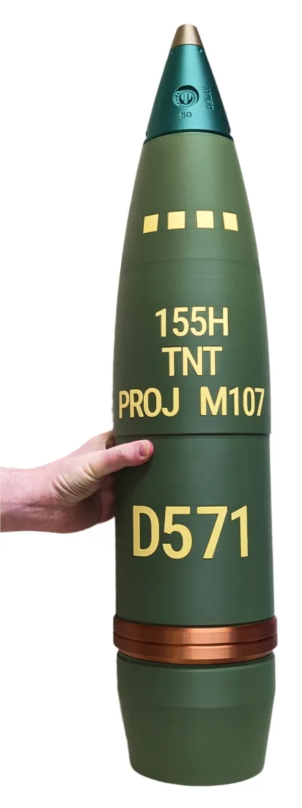 Life-Size 155mm Artillery Shell | High Detail by Rexi Labs MakerWorld ...