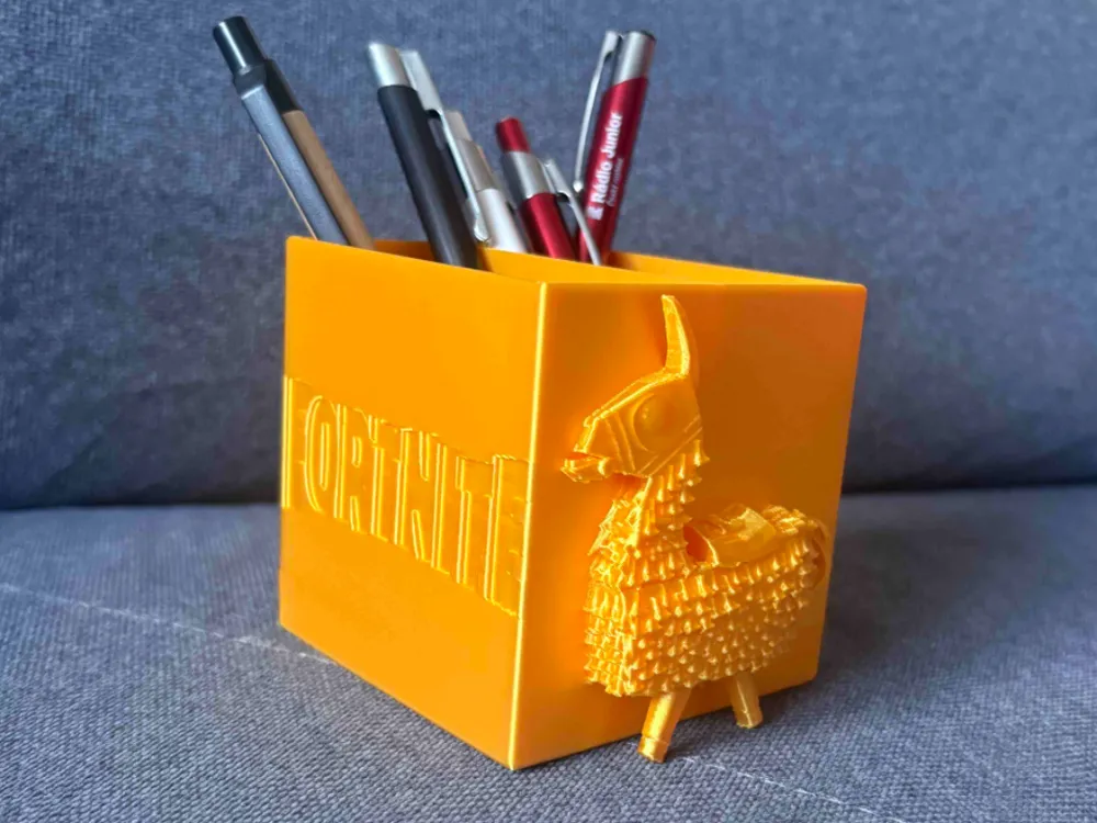 fortnite pencil holder - Free 3D Print Model - MakerWorld