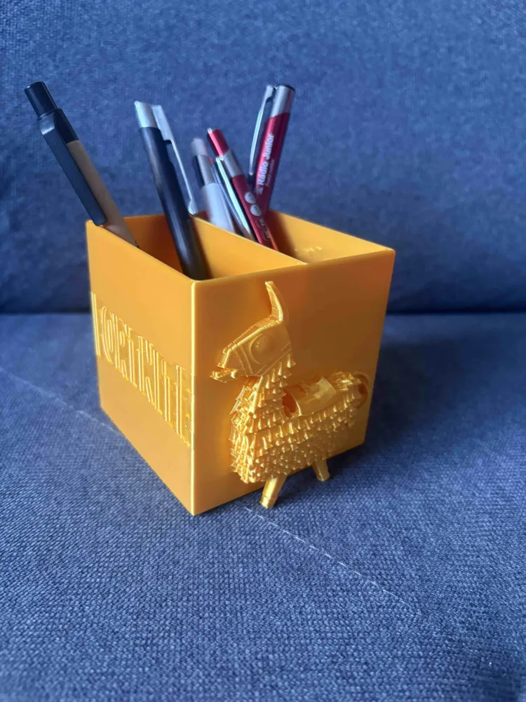 fortnite pencil holder - Free 3D Print Model - MakerWorld