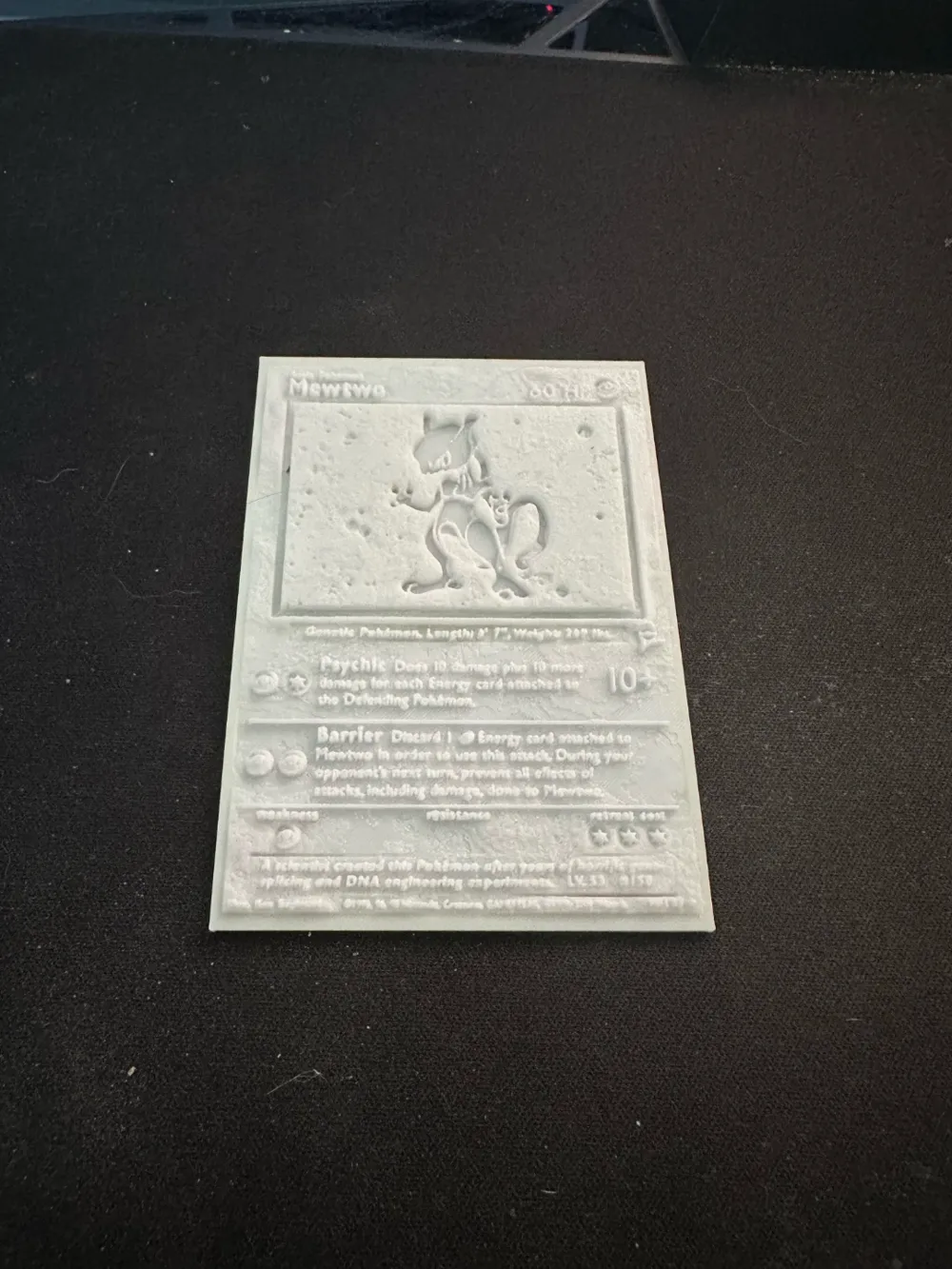 Mewtwo Pokemon Card Lithophane by thatguy08 - MakerWorld