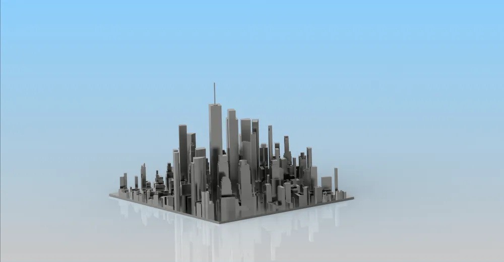 New York 1:6,000 Scale by Exponant MakerWorld: Download Free 3D Models