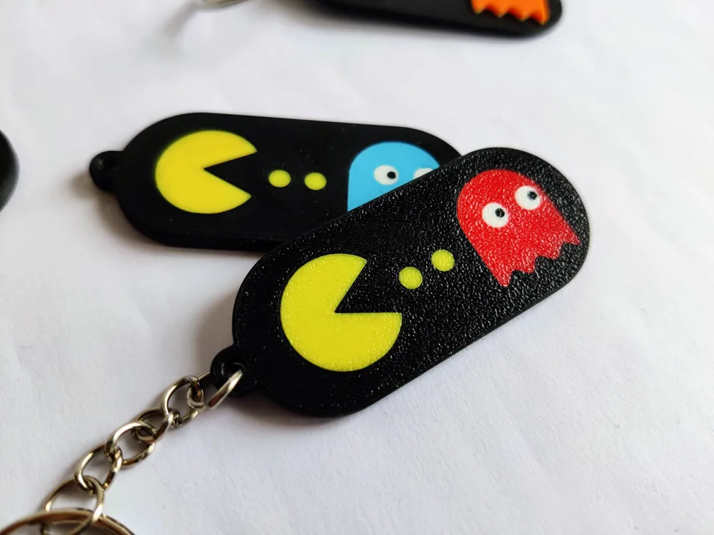Pac-Man Keychain by lalou3D MakerWorld: Download Free 3D Models