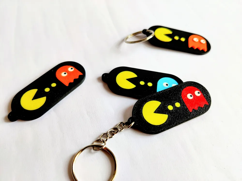 Pac-Man Keychain by lalou3D MakerWorld: Download Free 3D Models