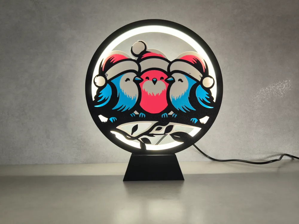 Color Christmas Panels for Ring Lamp by Sevro MakerWorld: Download Free ...