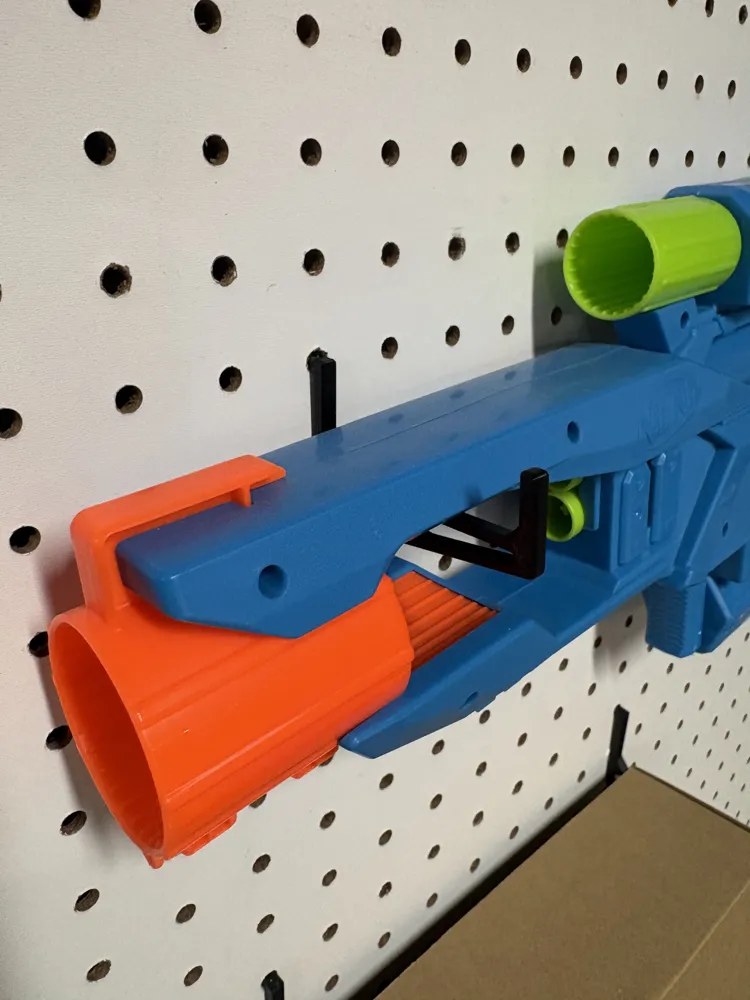 Parametric Pegboard Hooks - for Nerf Guns - Free 3D Print Model ...