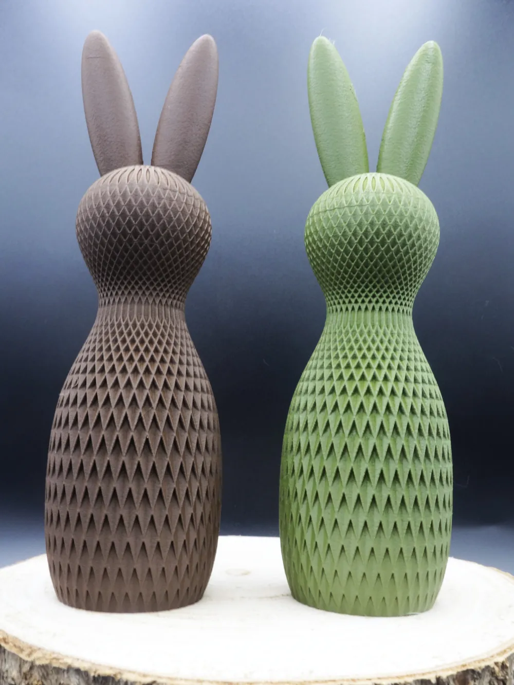 Modern Geometric Easter Bunny Sculpture - Free 3D Print Model - MakerWorld