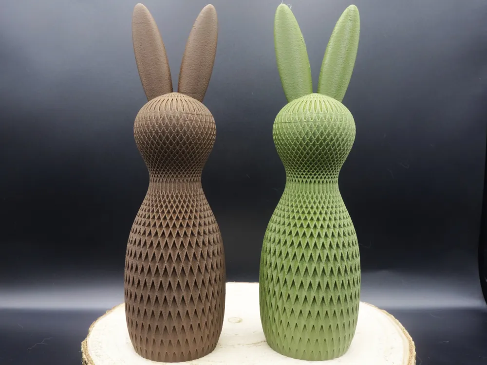 Modern Geometric Easter Bunny Sculpture - Free 3D Print Model - MakerWorld