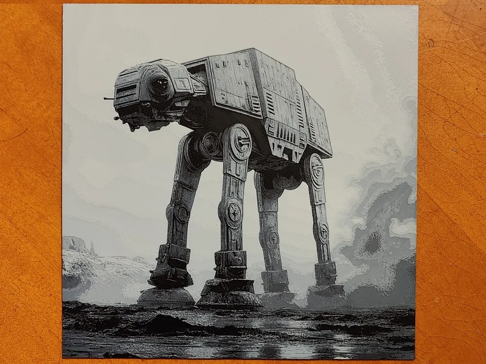 AT-AT Walker - Star Wars Hueforge - 3 Colours by Sarge - MakerWorld
