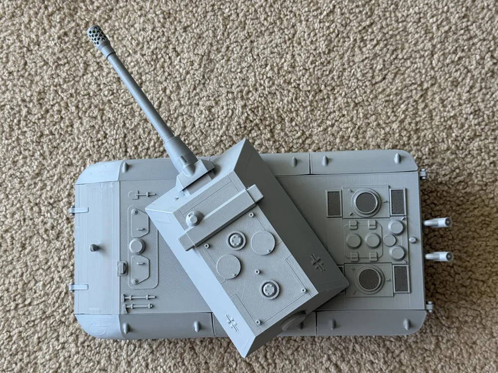 E100超级重型坦克 1:35 德国 二战 来自 Bavaria_3D Tanks MakerWorld：免费下载 3D 模型