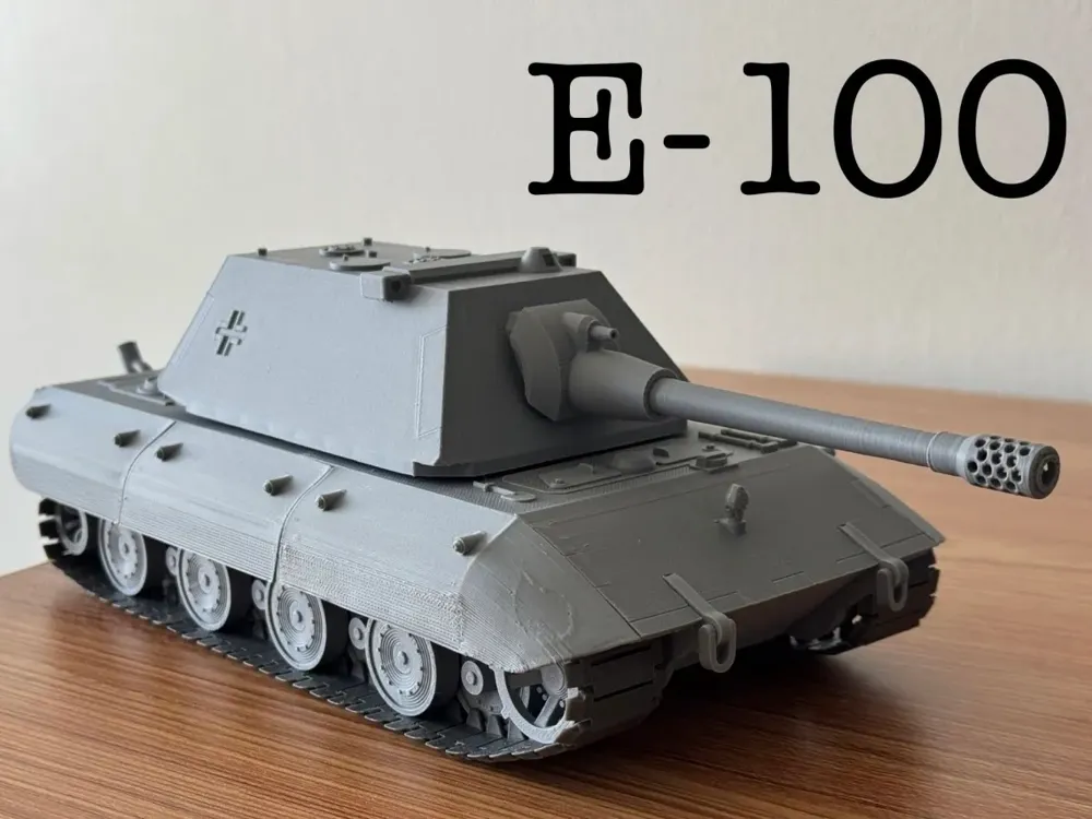E100 Super Heavy Tank 1:35 Germany World War II by Bavaria_3D Tanks MakerWorld: Download Free 3D ...