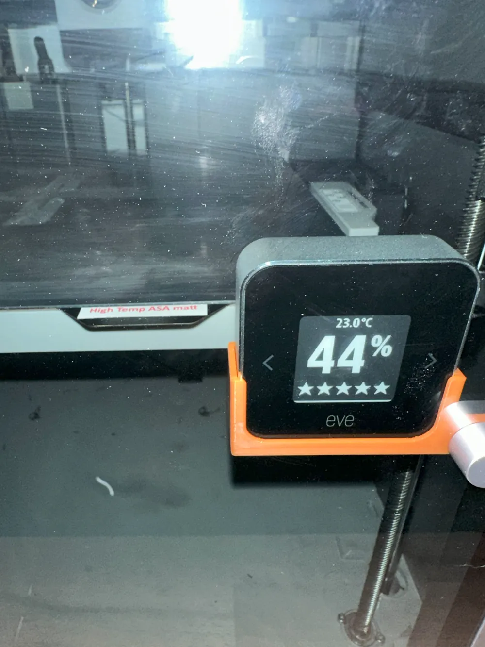 EVE Room VOC & humidity & temperature sensor mounted inside for Bambu ...