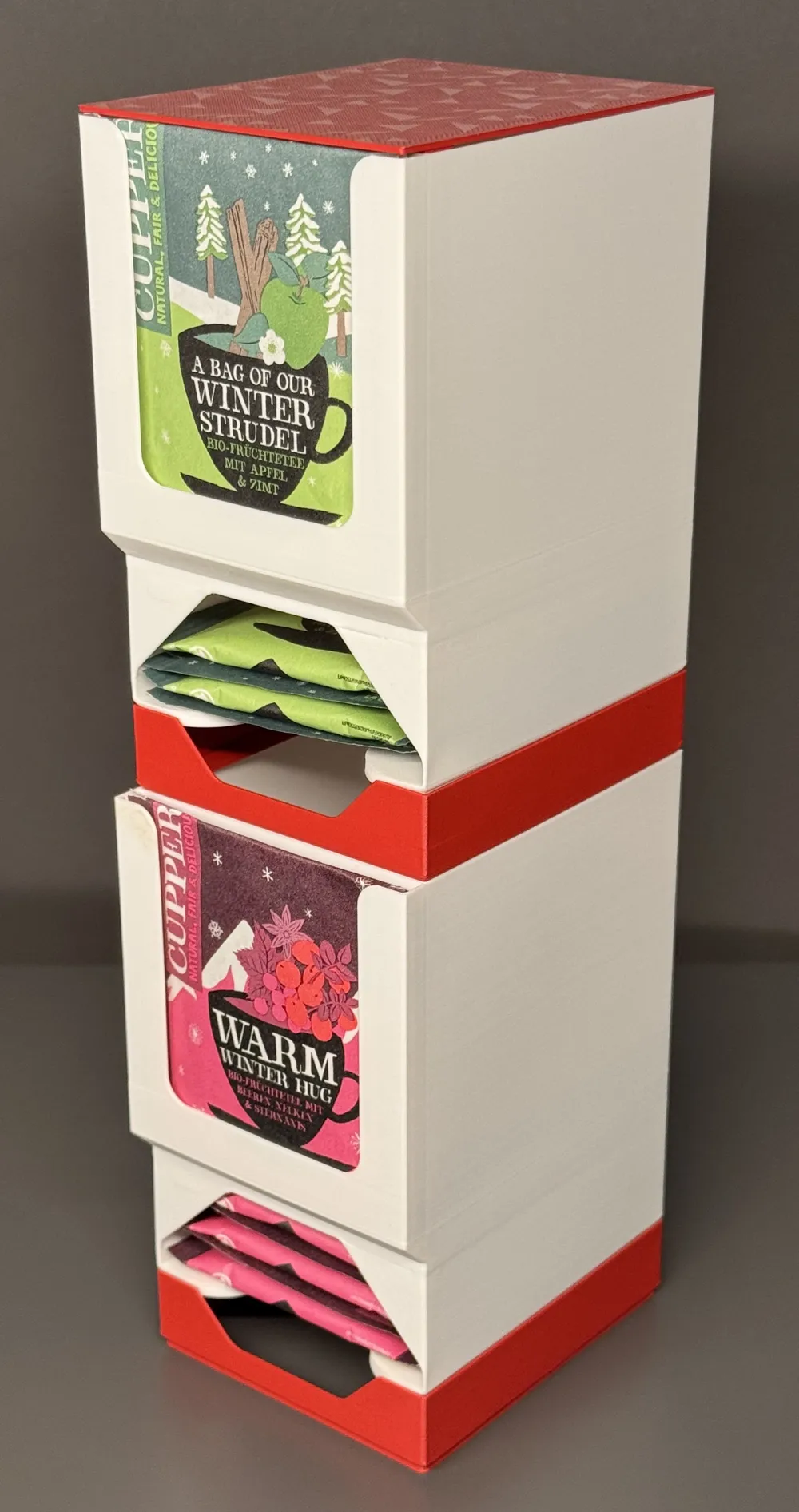 Tea Bag Dispenser (44g) (Optional: Lid, Base) - Free 3D Print Model ...