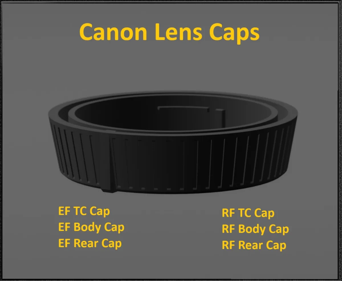 Canon Lens Caps - Free 3D Print Model - MakerWorld