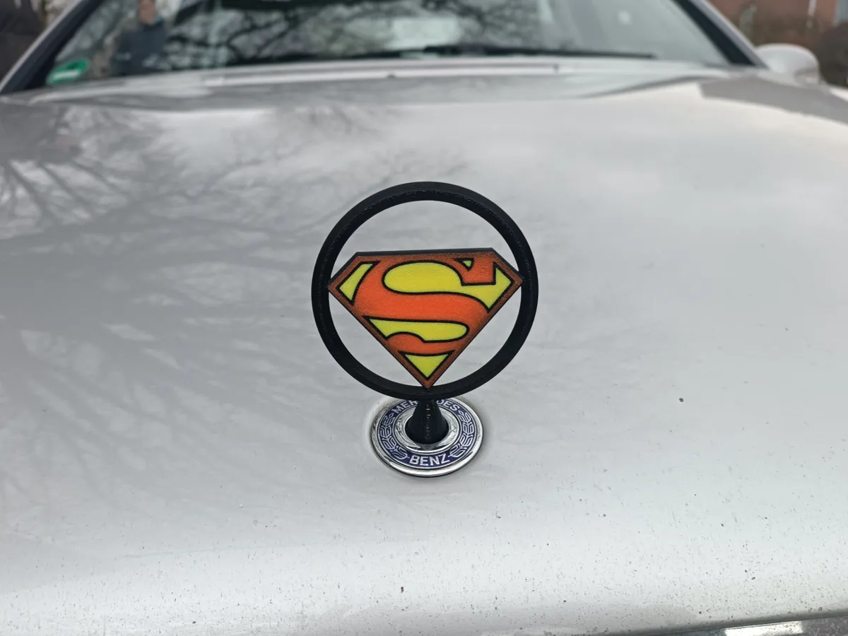 Mercedes Superman Stern - Free 3D Print Model - MakerWorld