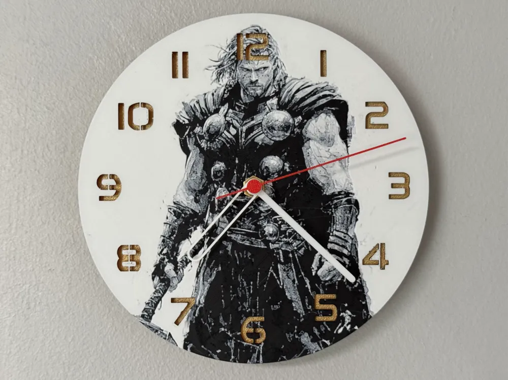 wall / desk clock Thor HueForge by cP3D - MakerWorld