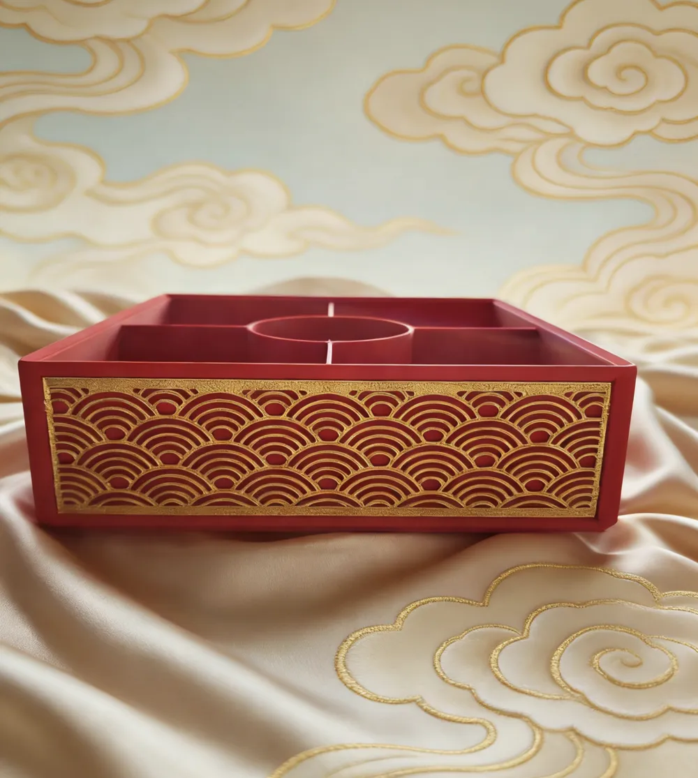 Snack and candy box/Wave pattern/no AMS required - Free 3D Print Model ...