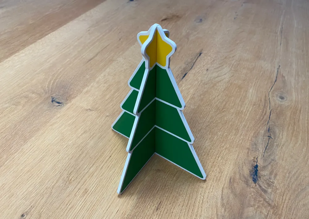 Christmas tree - slot-together by decdesign - MakerWorld