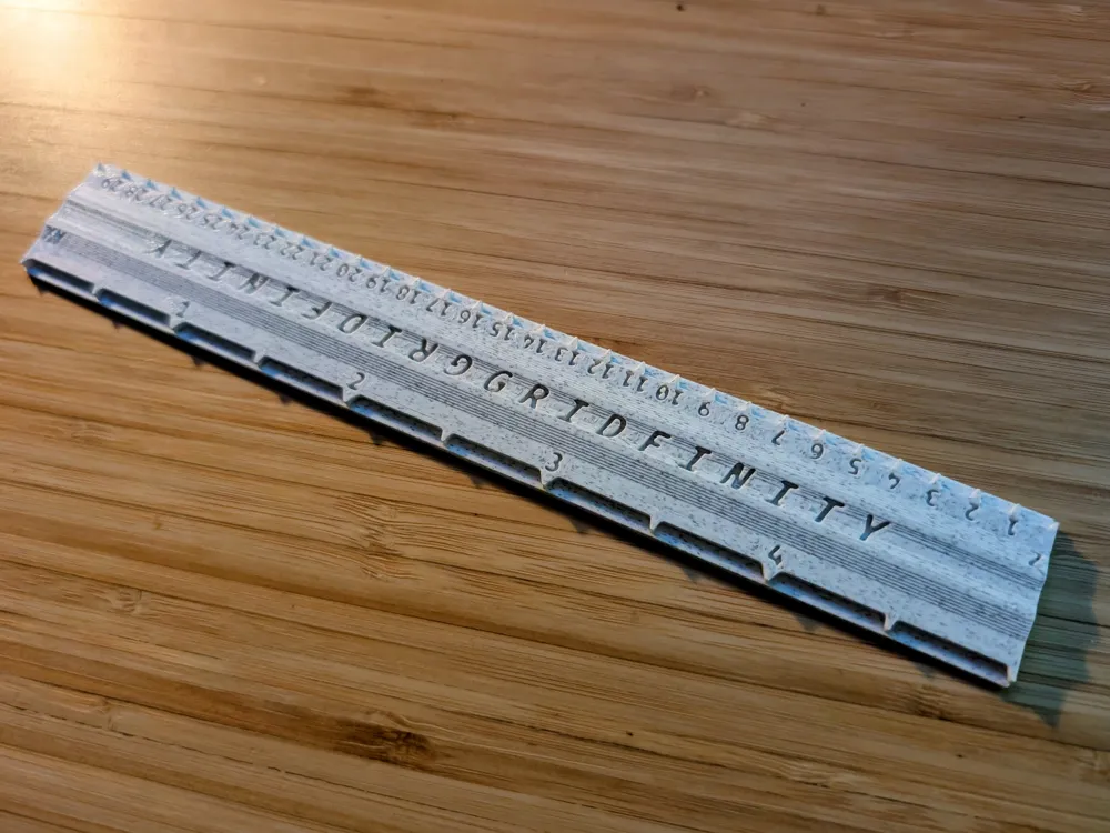 Gridfinity Ruler Classic [5 Unit Length] by engineering by coincidence ...