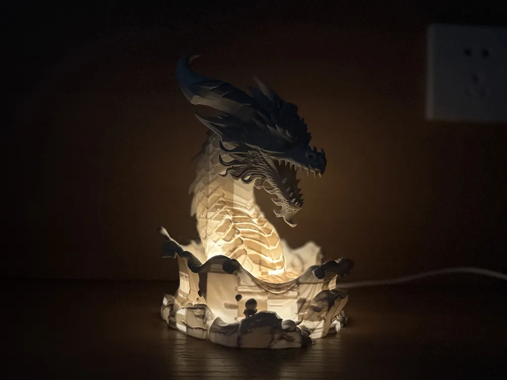 Dragon's Roar - book nook - Free 3D Print Model - MakerWorld