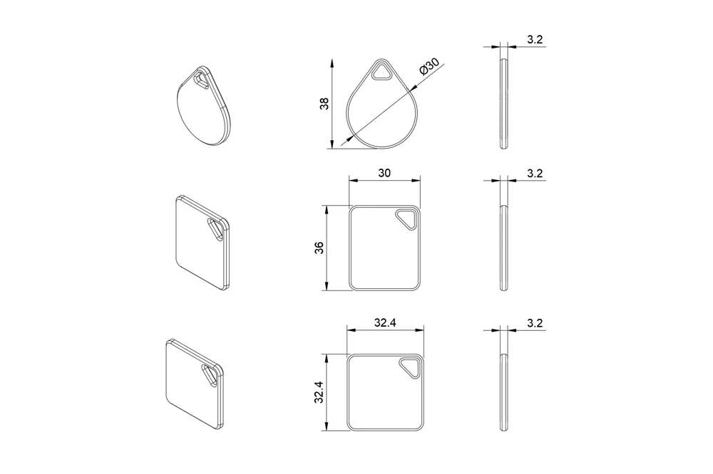 NFC Tag Keychains - Free 3D Print Model - MakerWorld