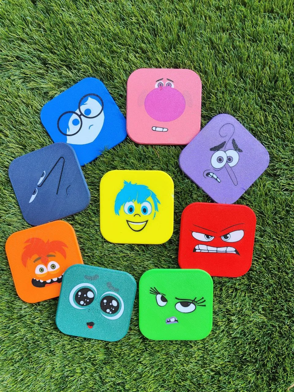 Inside Out 2 Coasters by julianfj - MakerWorld