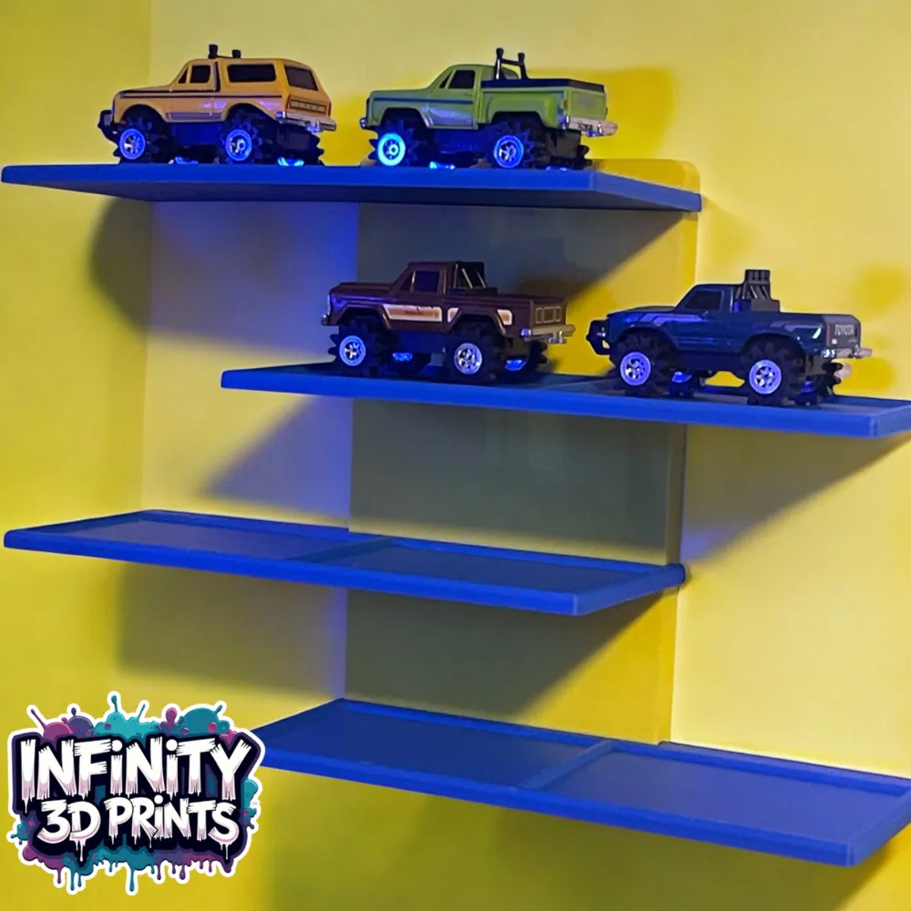 STAGGERED WALL SHELF by INFINITY 3D PRINTS MakerWorld: Download Free 3D ...