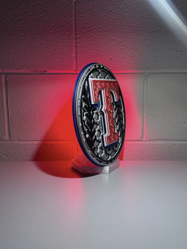 Texas Rangers Dimensional Mosaic - Free 3D Print Model - MakerWorld