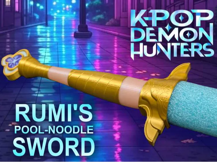 Rumi's Pool Noodle Sword from KPop Demon Hunters by Shea F MakerWorld ...