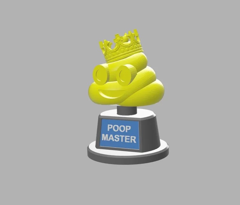 Poop Trophy for Worst Friends by Emerge in 3D - MakerWorld