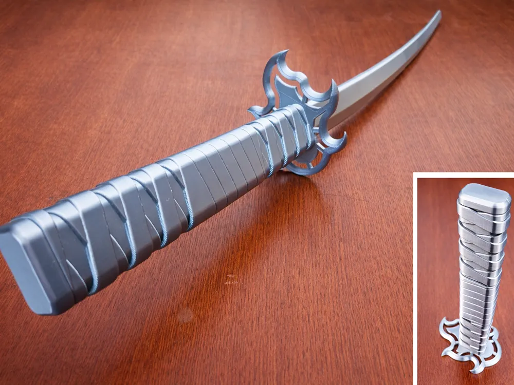 Katana Demon Slayer – Tanjiro Kamado Long - Free 3D Print Model ...
