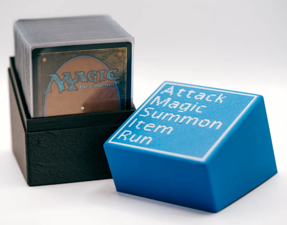 Final Fantasy Menu Deck Box MTG 100 Card Deckbox by ChrisMakerWorld ...