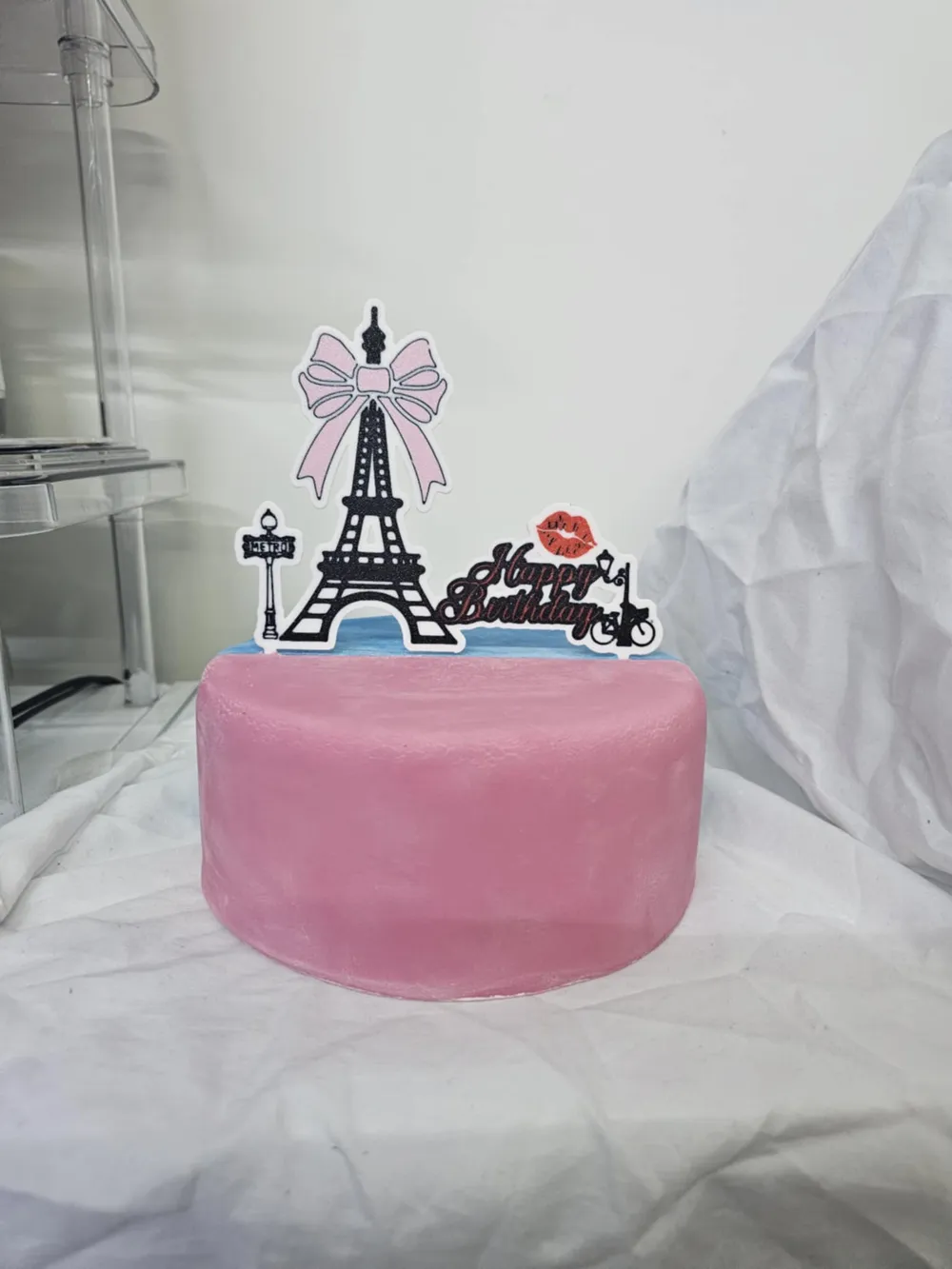 Paris Happy Birthday cake topper by 3dToppers MakerWorld: Download Free ...
