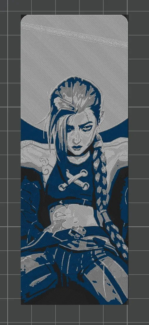 Bookmark Jinx Arcane Hueforge by UrbanLurker - MakerWorld