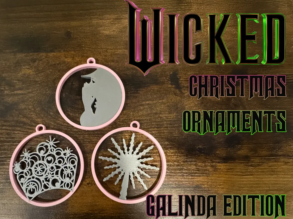 Wicked Christmas Ornaments - Galinda Edition by Mentuisian Design ...