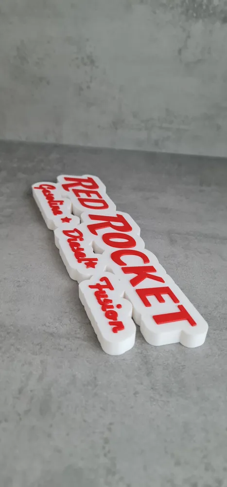 Red Rocket Logo / Sign Fallout - Free 3D Print Model - MakerWorld