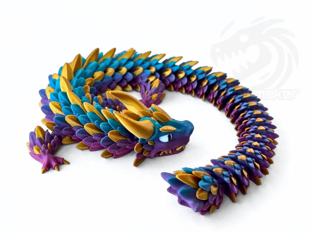 Zephyros - Articulated Dragon (Full-Size) - Free 3D Print Model ...