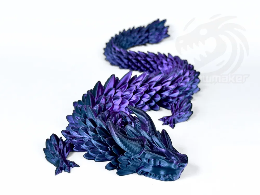 Zephyros - Articulated Dragon (Full-Size) - Free 3D Print Model ...