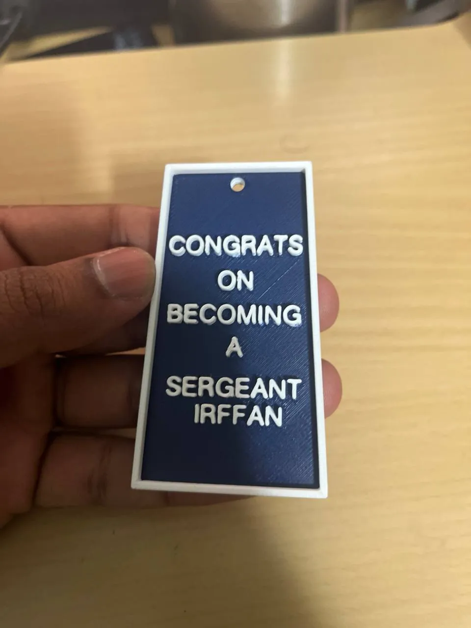 SCDF Sergent Rank Keychain - Free 3D Print Model - MakerWorld
