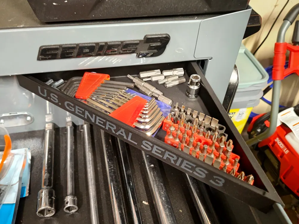 U.S. General Series 3 Toolbox Corner 45 Tray Shelf - Free 3D Print ...