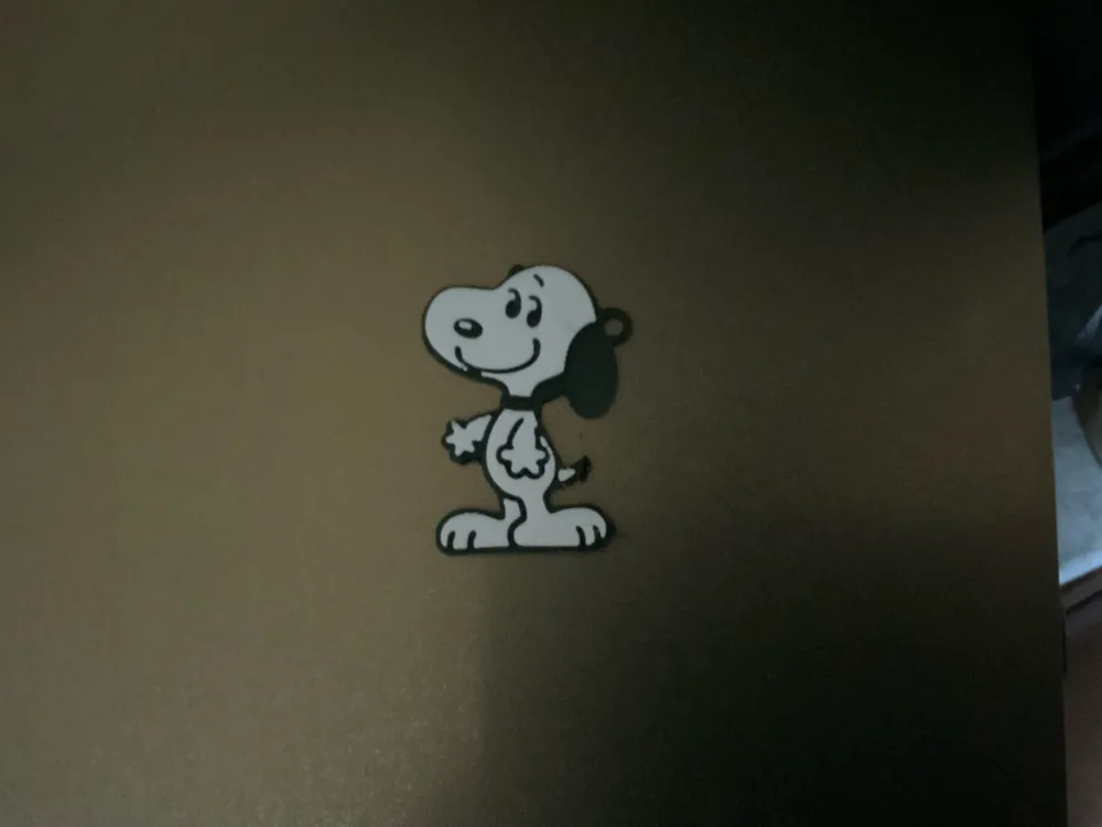 snoopy 1 color change , print face up keychain (free for commercial use ...
