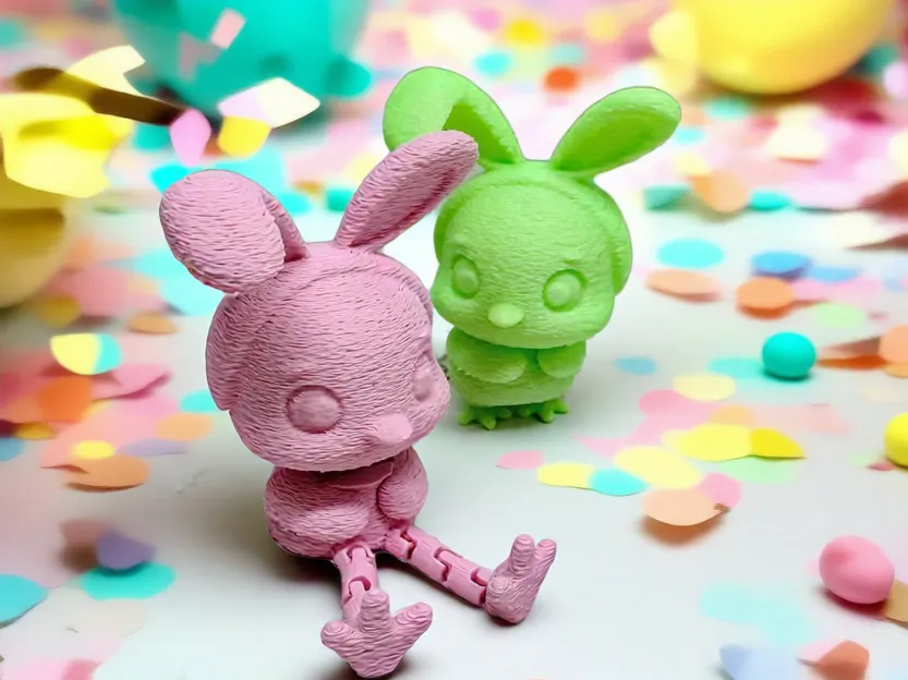 Fuzzy Chick articulated clicker toy by Ada & K 3DA MakerWorld: Download Free 3D Models