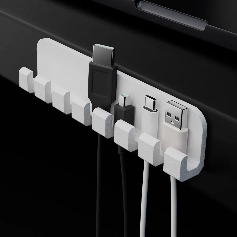 Schreibtisch-Kabel-Organizer-Set – Einzeln, 3-fach & 7-fach Schlitz von ...