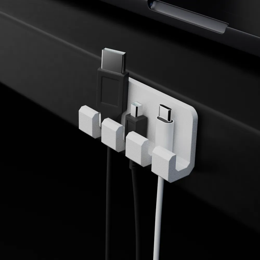 Schreibtisch-Kabel-Organizer-Set – Einzeln, 3-fach & 7-fach Schlitz von ...