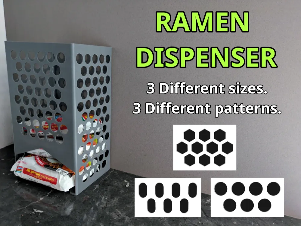 Ramen noodle dispenser - Free 3D Print Model - MakerWorld