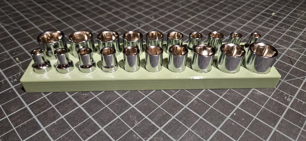 Quarter Inch Socket Organizer by PapaZulu MakerWorld: Download Free 3D ...