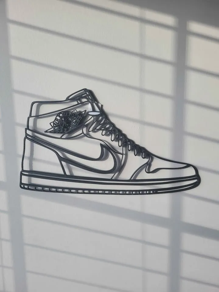 Air Jordan 1 Silhouette with Logo - Free 3D Print Model - MakerWorld