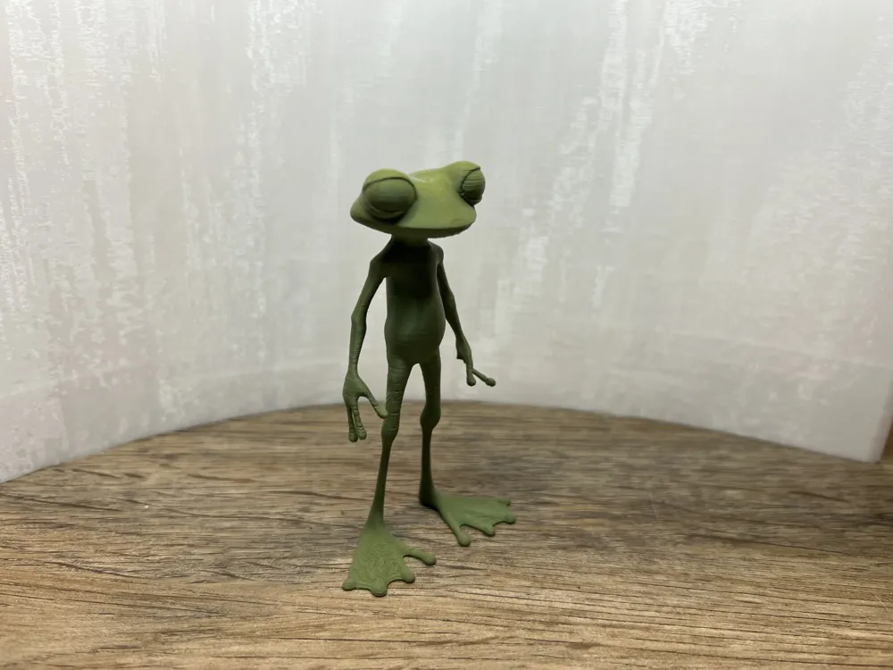Tall Thin Frog Standing Upright by KaBooM MakerWorld: Download Free 3D ...