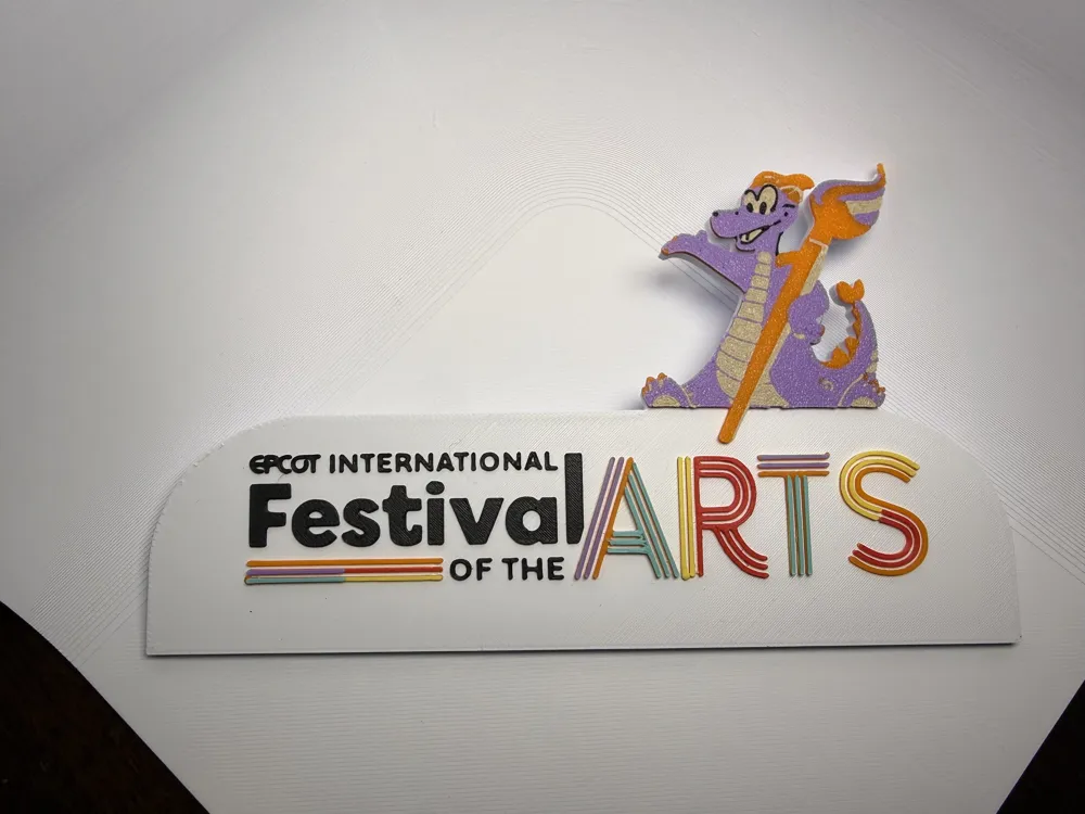 EPCOT Festival of the Arts Sign - Free 3D Print Model - MakerWorld