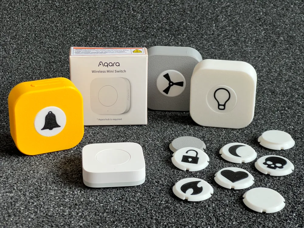 Aqara wireless mini switch button Holder Mount - Free 3D Print Model ...